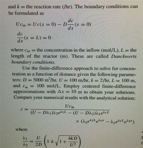Solved 24 12 The Following Differential Equation Describes