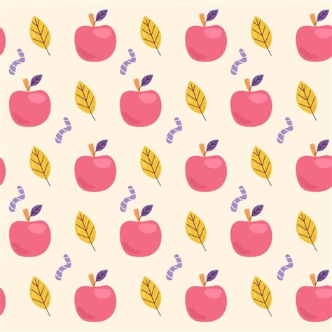 Premium Vector Apple Seamless Pattern