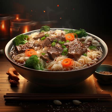 Premium Ai Image Beef Soup