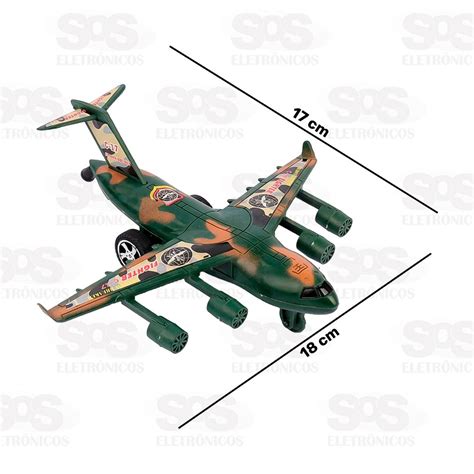 Avião Militar De Fricção Pica Pau Pi3388