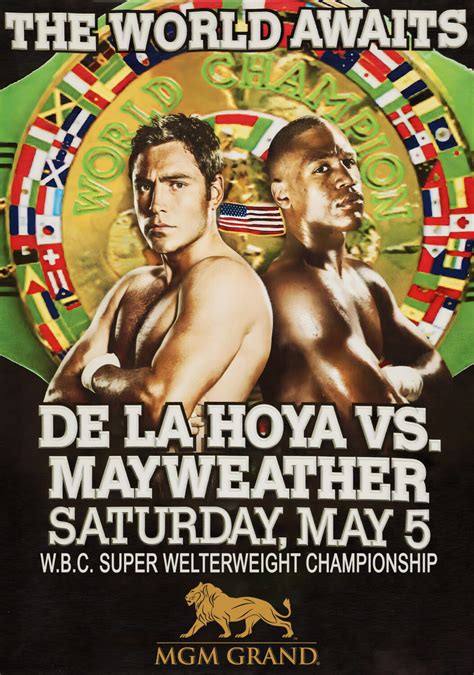 Oscar De La Hoya Vs Floyd Mayweather Poster