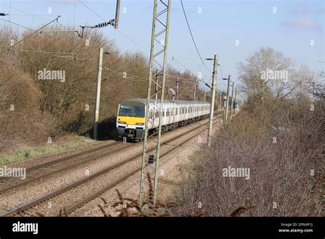 Class 321 Emu On The Great Eastern Mainline Near Witham Station Stock