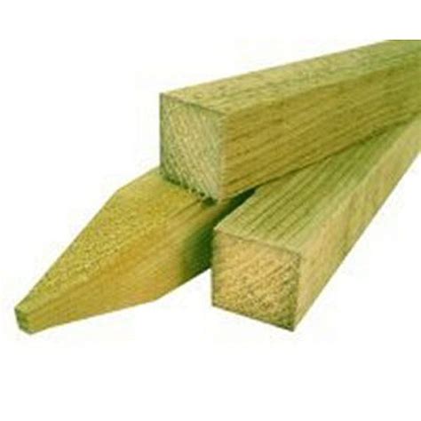 Tree Stake Fence Post With Spiked Bottom 50mm X 38mm 1 2 Metre With