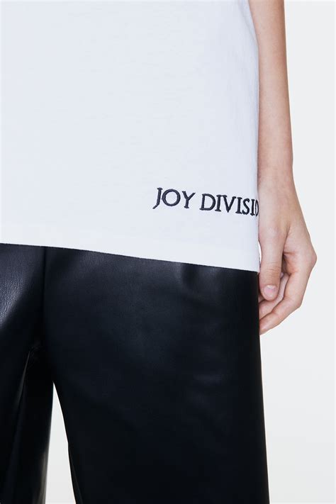 Oversized Printed T Shirt Whitejoy Division Ladies Handm Us