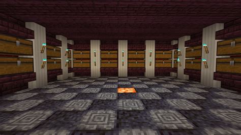 I Made A Storage Room Using Only Nether Blocks And Im Very Proud Of It Minecraft