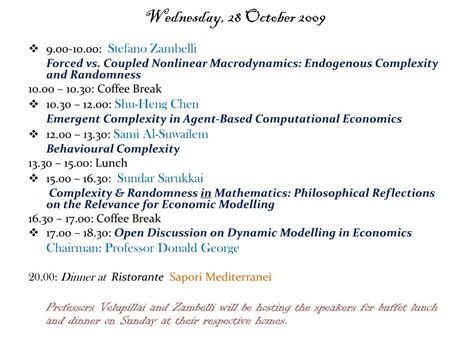 Ppt Workshop On Nonlinearity Complexity And Randomness 2728 October