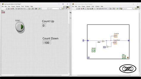 Labview For Engineers Labview Count Up And Count Down Youtube