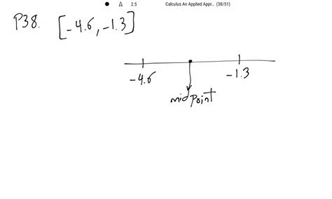 ⏩solvedfind The Midpoint Of The Given Interval 46 13 Numerade
