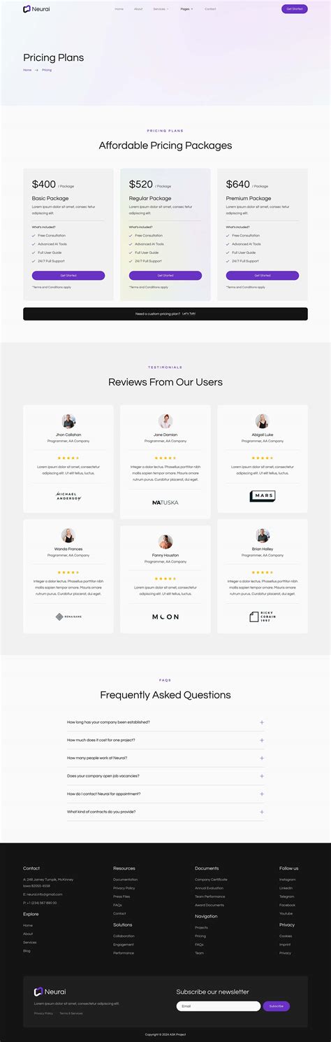 Neurai Artificial Intelligence Elementor Template Kit By Askproject