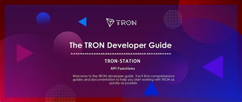 tron developer guide—api functions by tron dao tron medium