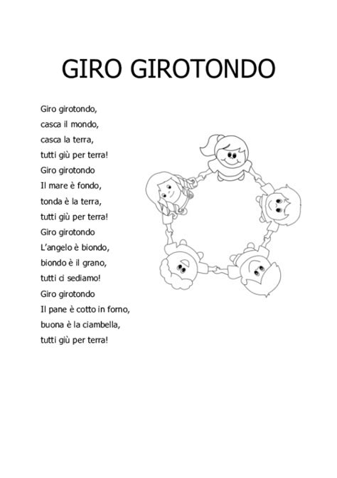 Giro Girotondo Schede Didattiche