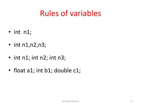 intro to programming week 2 variables data type lecture 4 and 5 ppt