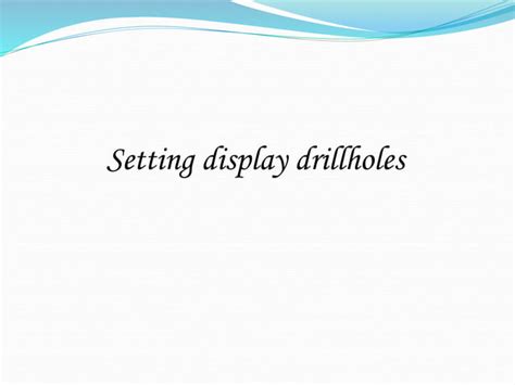 SURPAC TRAINING GEOLOGICAL DATABASE MINING PPT
