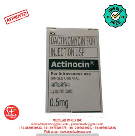 Dactinomycin 0 5 Mg Injection At ₹ 200 Vial Dactinomycin Injection In