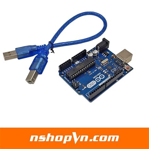 Mua Arduino UNO R3 DIP chíp cắm kèm cáp sinh viên tự học lập trình