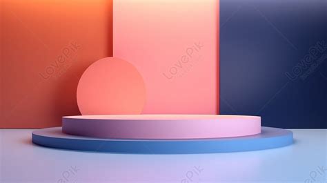 3d 그래픽과 그라데이션 색상 구성표 배경을 갖춘 세련된 연단 연단 배경 제품 디스플레이 배경 색상 배경 이미지 Hd 연단 제품 디스플레이 색상 배경 사진 무료