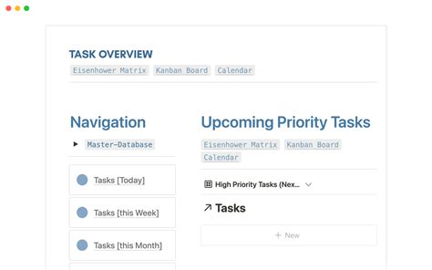 Notion Template Gallery Task Manager