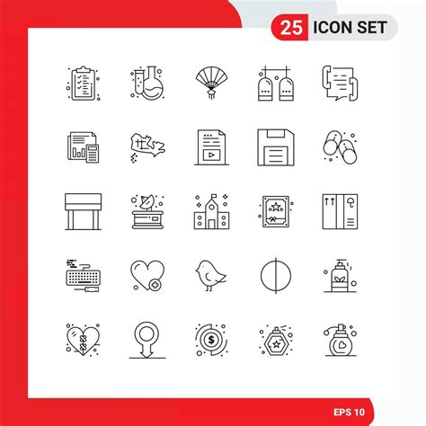 User Interface Line Pack Of Modern Signs And Symbols Of Call Gas Fan Equipment Activities