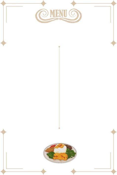Printable Blank Restaurant Menu Template Pdf Restaurant Menu Template