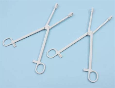 Disposable Medical Sterilized Round Forceps Plastic Sponge Clips