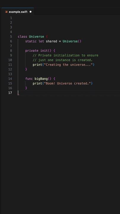Singleton In Swift Swiftcode Programming Youtube