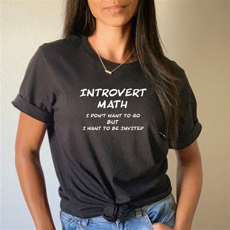 Introvert Math T Shirt Introvert T Shirt Math T Shirt Sincerely