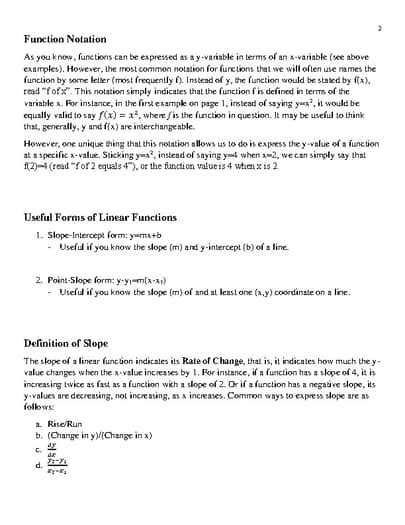 Pre Calculus Review Notes By Caleb Huddleston Tpt