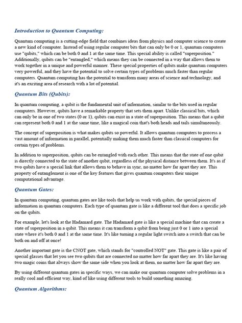 Quantum Computing Seminar Pdf Quantum Computing Physics