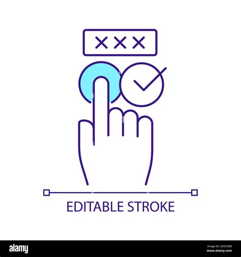 Set Up Password Rgb Color Icon Stock Vector Image And Art Alamy