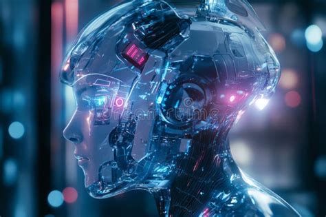 Holographic Interface Ai Assistant Futuristic Digital Elements Stock Photos - Free & Royalty ...