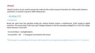 Intoduction Of Iot And Interfacing With Arduino Uno Ppt