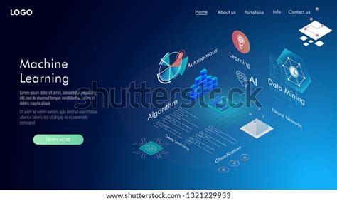 Machine Learning Ai Data Mining Algorithm Stock Vector Royalty Free