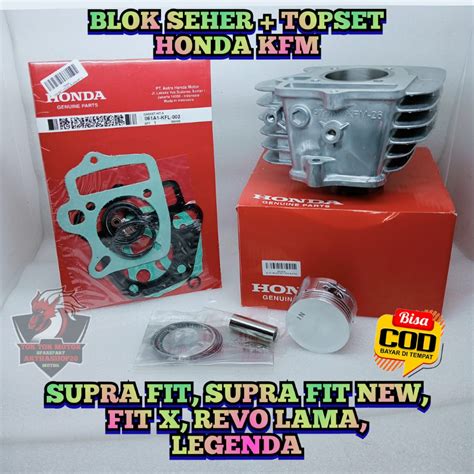 Jual BLOK KFM SEHER Paking TOPSET Motor Honda SUPRA FIT NEW Supra