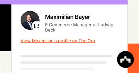 Maximilian Bayer E Commerce Manager At Ludwig Beck The Org