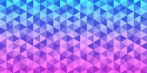 Premium Vector Blue And Purple Gradient Triangular Pattern Abstract Geometric Polygonal