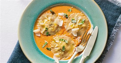 Recette raviolis à la ricotta et poivrons Marie Claire