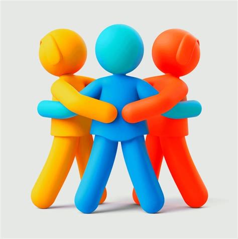 A Group Of People With Arms Around Each Other With One Holding One Another Premium Ai