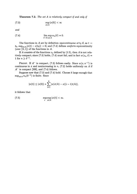 Real Analysis Relatively Compact Set Theorem From Billingsleys