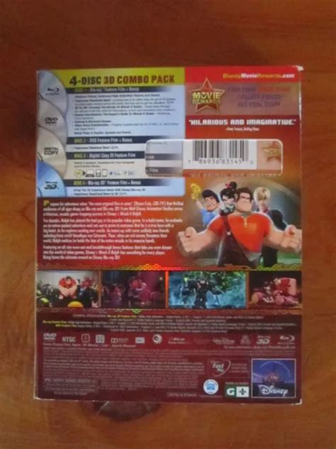 Dvd Blu Ray 3d Disney Wreck It Ralph Ultimate Edition New Sealed Great