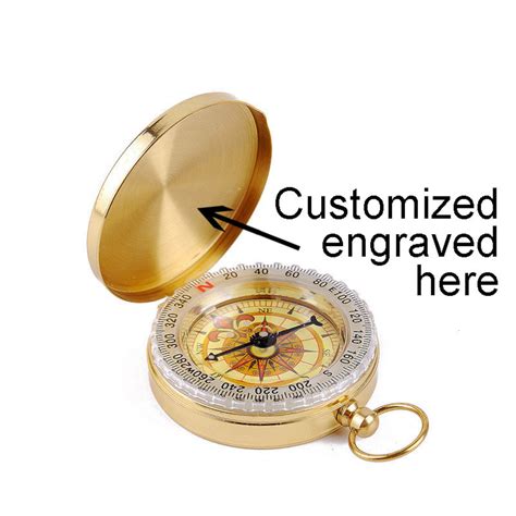 Personalized Compass To My Grandson Compass Engraved Etsy