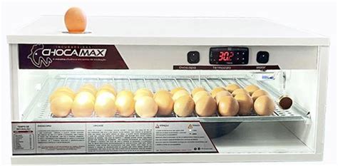 Chocadeira Ovoscópio A Ovos Automática Digital Kit de Higienização Volts Chocamax