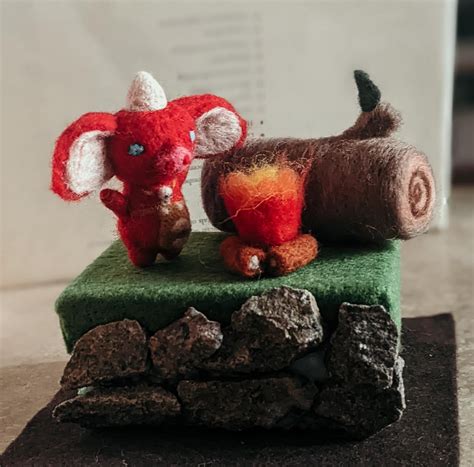 Botw Bokoblin Dancing With His Campfire Made From Needle Felting Rzelda