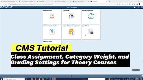 Class Assignments Category Weight And Grading Setting For Theory