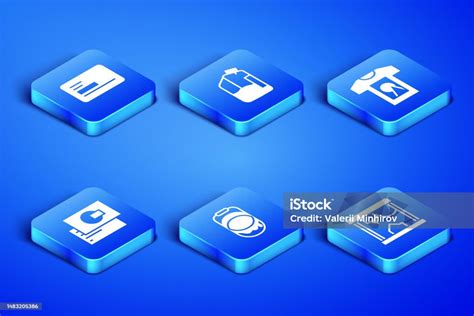 3d 프린터 명함 페인트 통 프린터 잉크병 및 티셔츠 아이콘을 설정합니다 벡터 3차원 형태에 대한 스톡 벡터 아트 및 기타