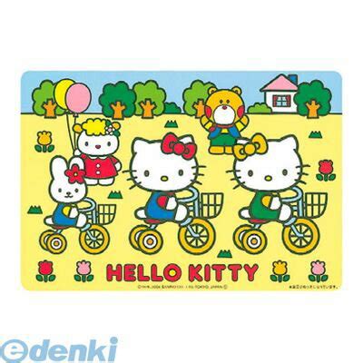 最大400円OFFクーポンポイント2倍2492160 尺3 サンリオ お子様ぬり絵マット100枚入ハローキティ 64361
