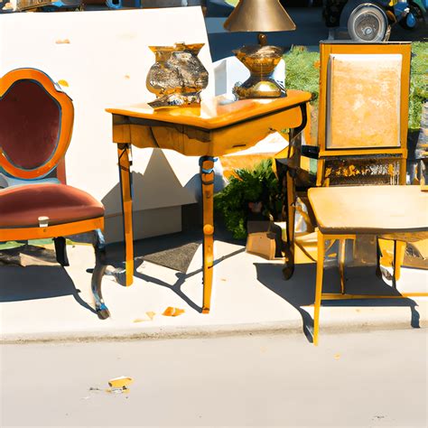 Flea Market Booth With Furniture Graphic · Creative Fabrica
