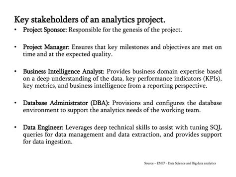 Data Analytics Life Cycle Emc² Data Science And Big Data Analytics