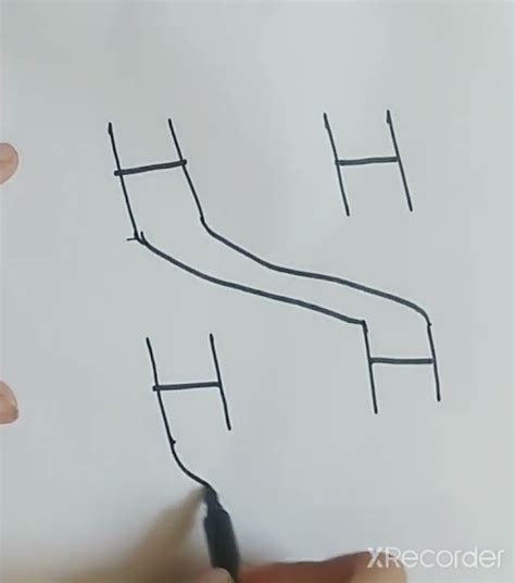 رسم حرف S من أربع حروف H Youtube