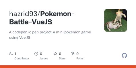 Github Hazrid93pokemon Battle Vuejs A Pen Project A