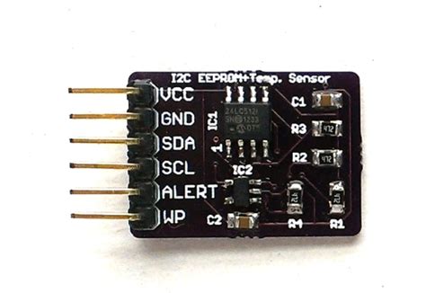 I2c Eeprom Plus Temperature Sensor Breakout Board Embedded Lab